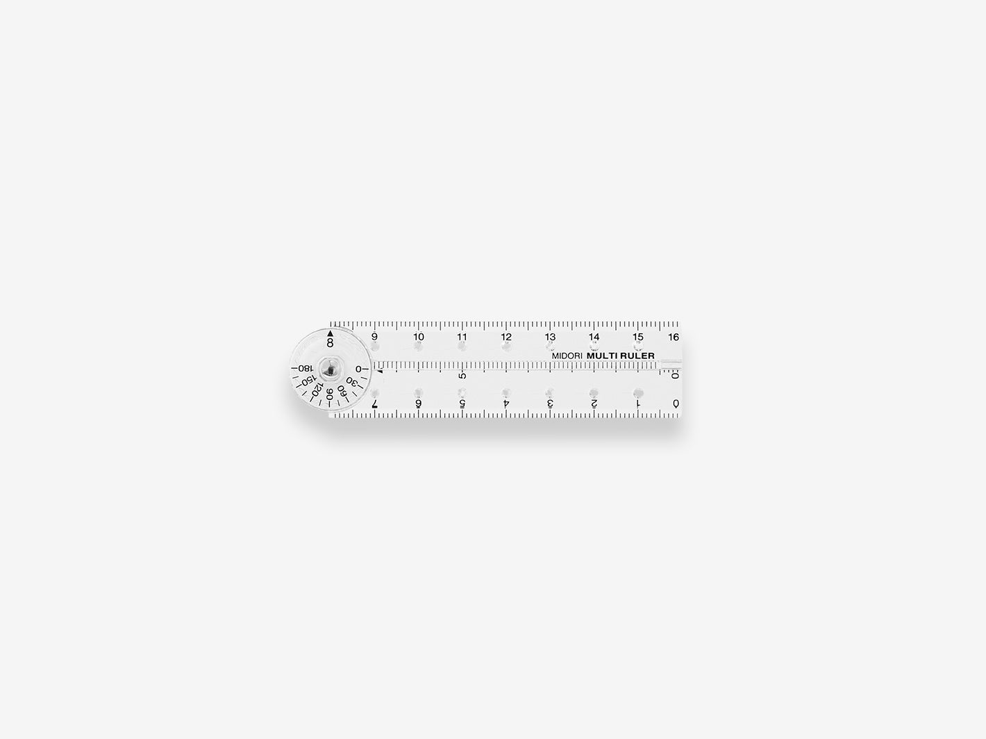 Midori | Multi Ruler 16cm Clear | Misc Store Amsterdam