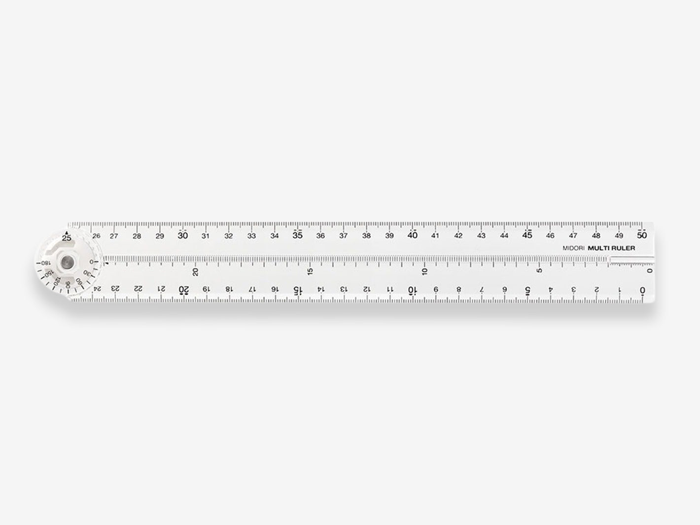 Midori | Multi Ruler 50cm Clear | Misc Store Amsterdam