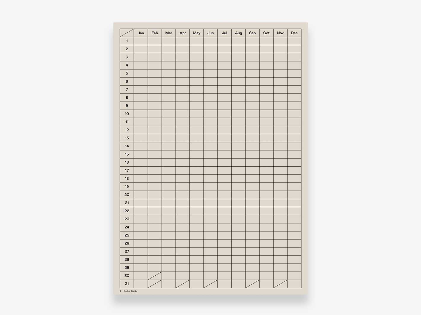 Sofie Bernhagen | Yearless Calendar | Misc Store Amsterdam