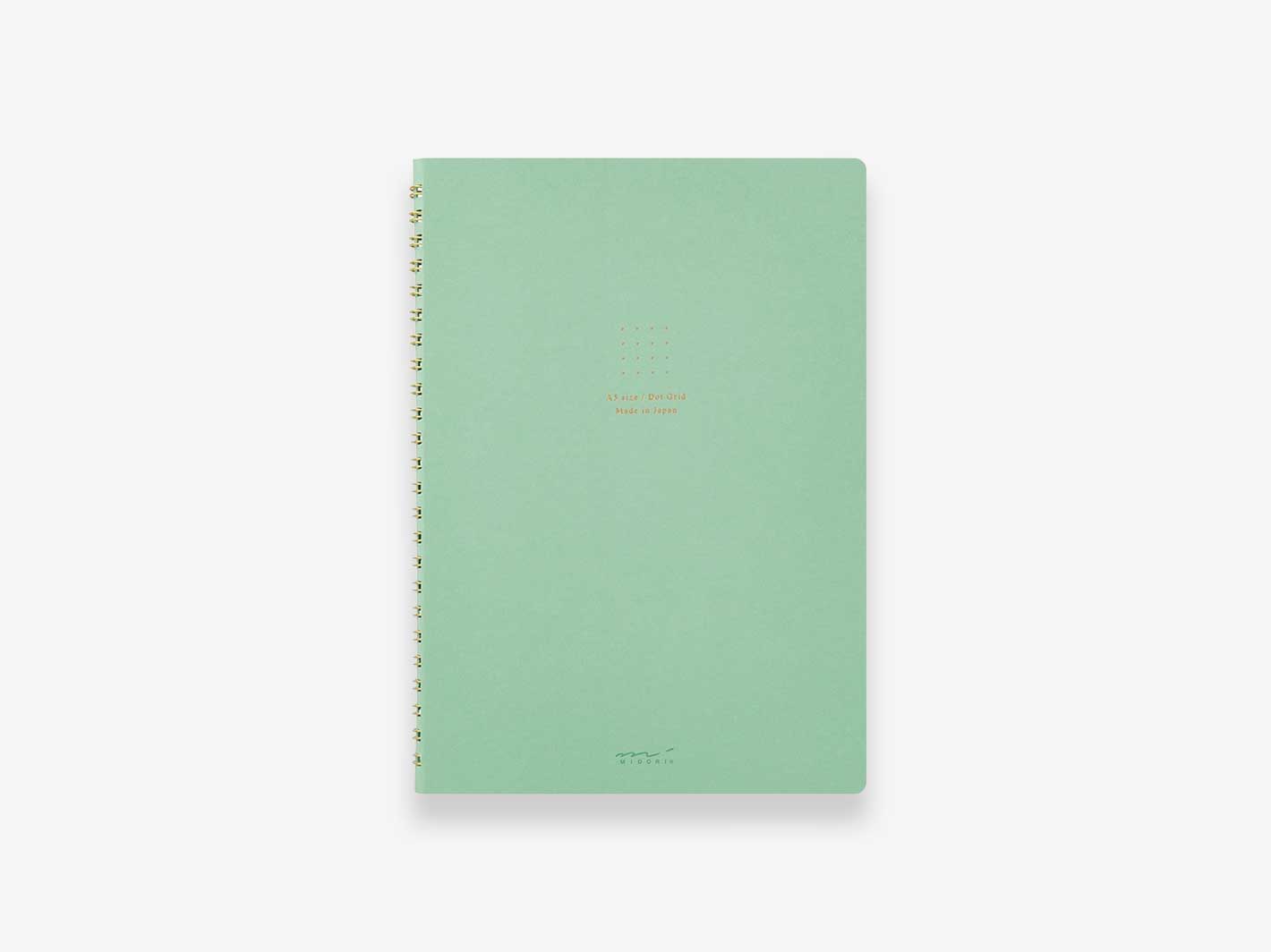 Midori Color Dot Grid Ring Notebook Green | Misc Store Amsterdam