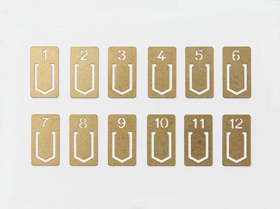 TRAVELER'S COMPANY Brass Number Clips | Misc Store Amsterdam